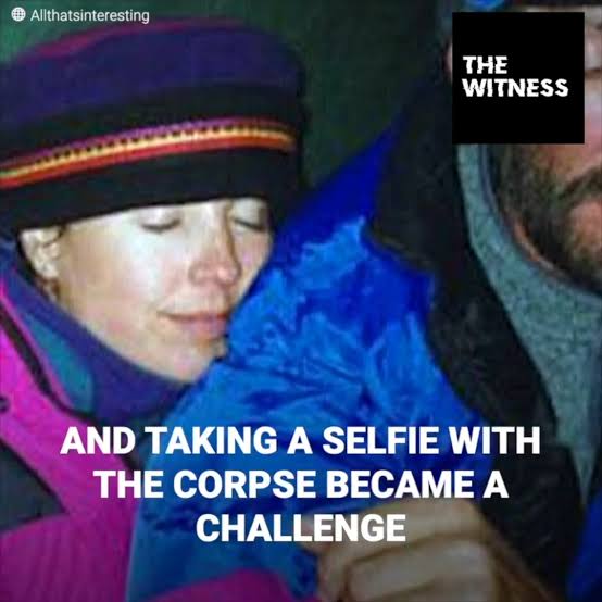 She was petrified at the top.And her body became a tourist Attraction ...