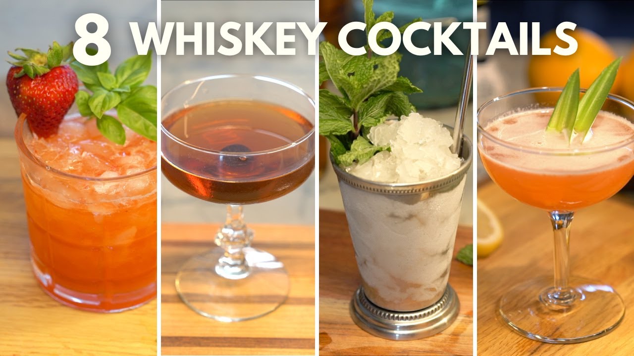 8 Easy Whiskey Cocktails to Make at Home | Whiskey Drinks for Beginners ...