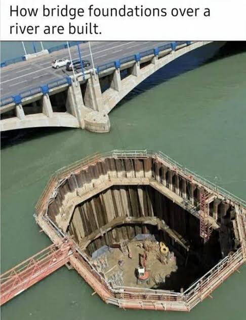 How Engineers Build Bridges on Rivers: The Ingenious Cofferdam Method ...