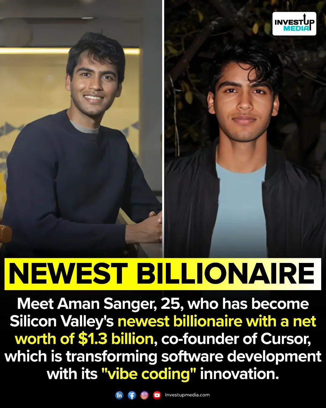 From a 14-year-old coder to Silicon Valley’s youngest billionaire at 25, Aman Sanger is ...