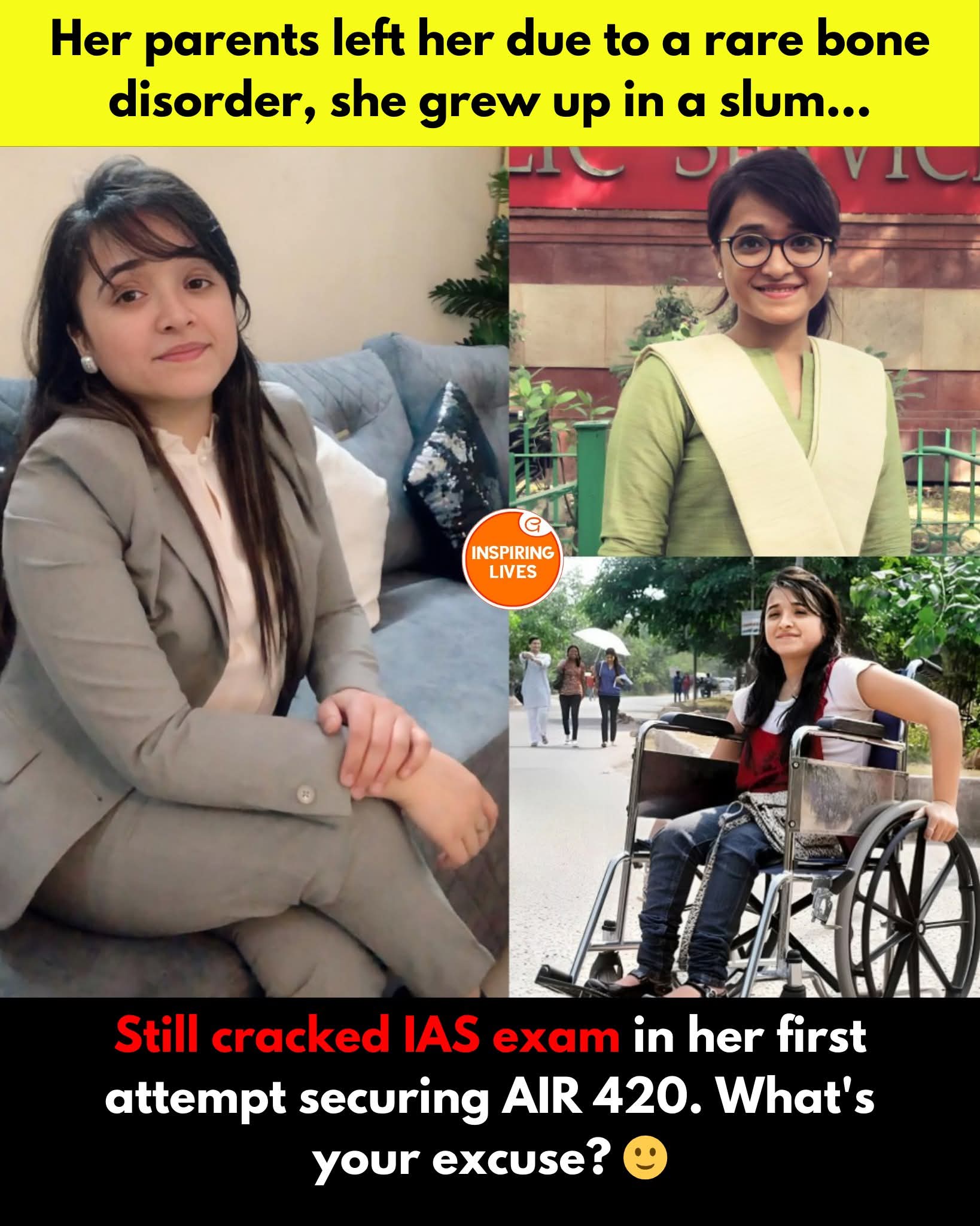 The journey of IAS Ummul Kher is one of astonishing grit and resilience ...
